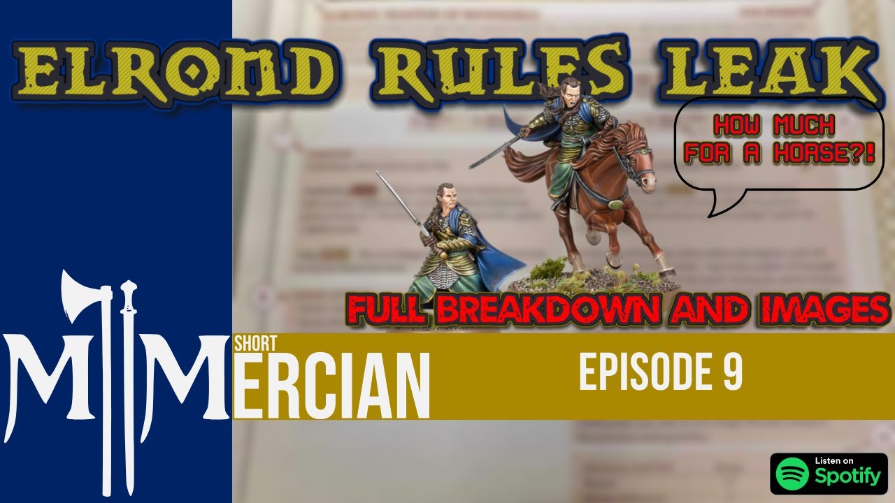 Elrond Rules Leaks | Middle Earth Strategy Battle Game | MESBG ...