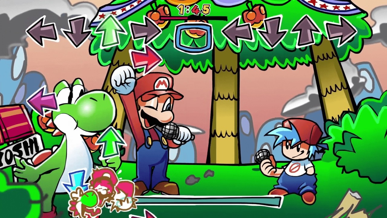 Egg Parade (Instrumental) - FNF VS Super Mario World (SMW: Power Star ...