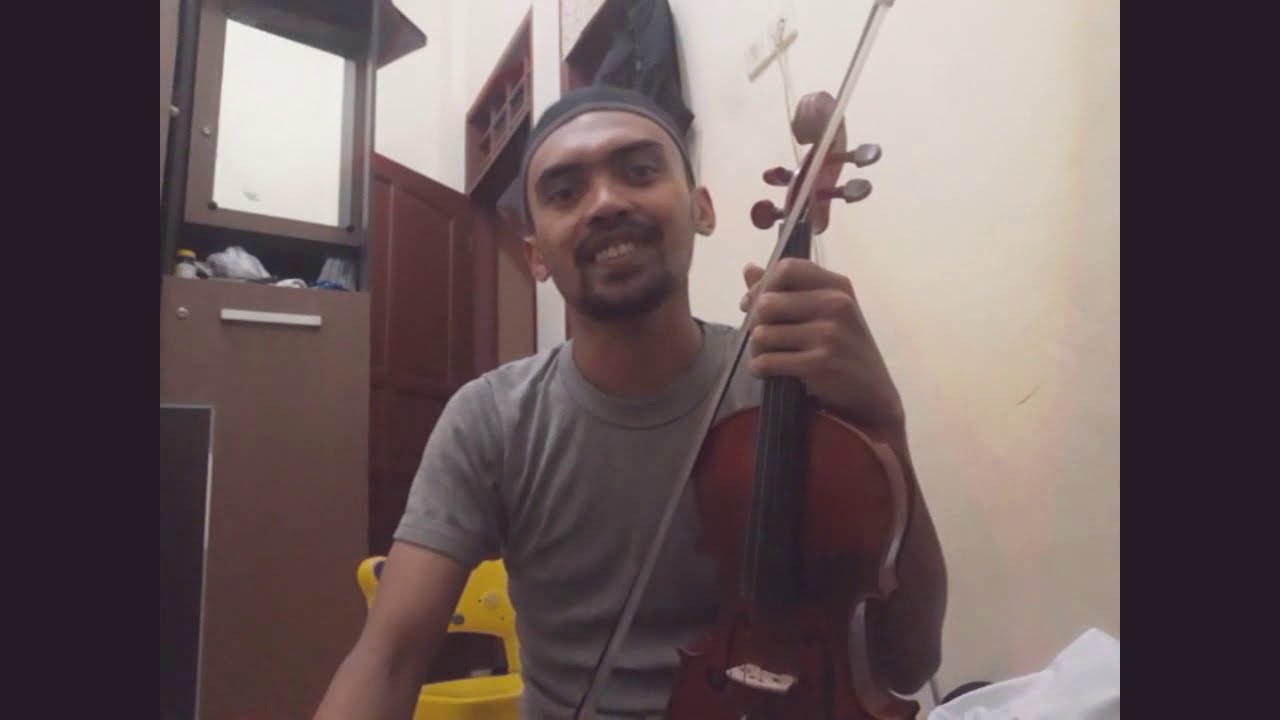 Latihan violin(biola) dasar part 2. - gesek 2 dan cara memegang bow ...
