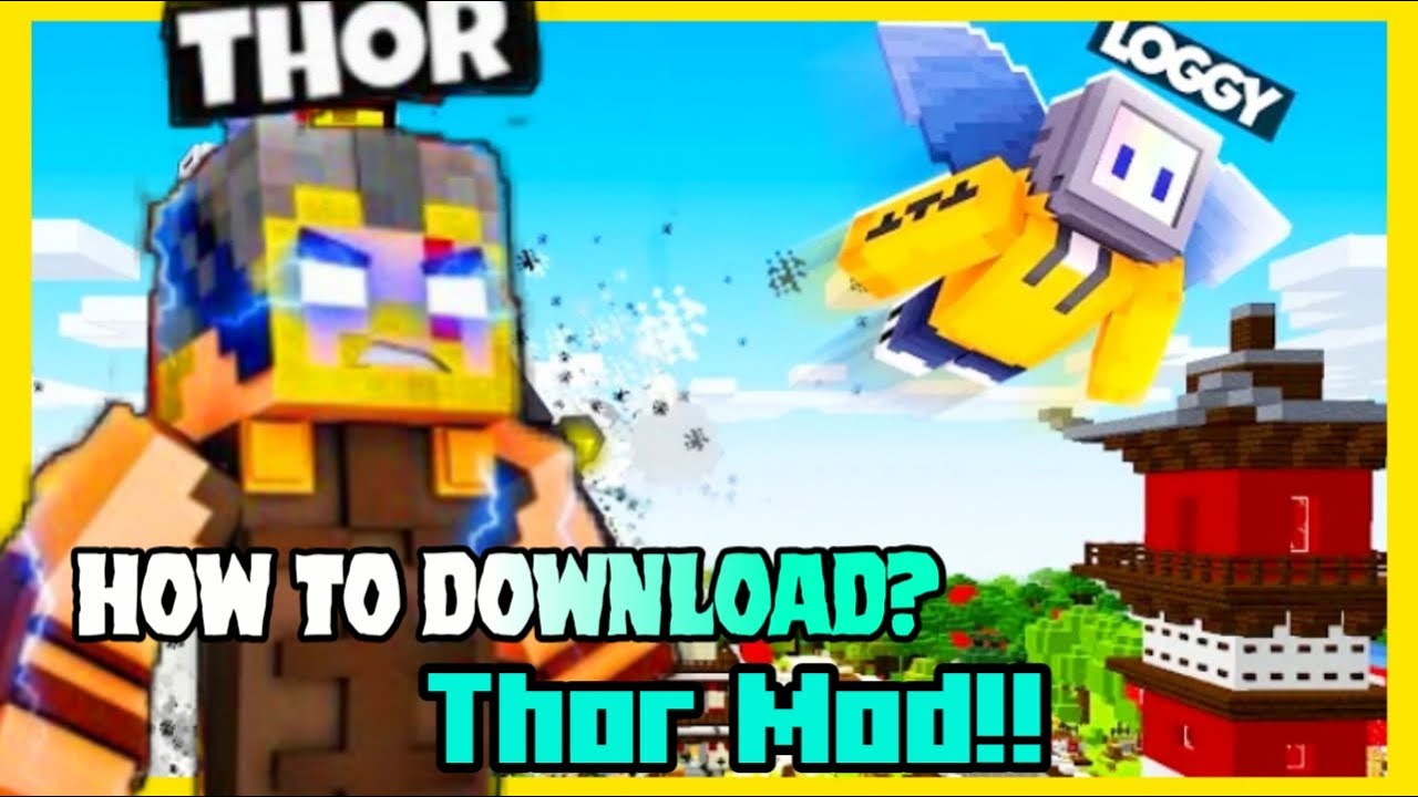 HOW TO DOWNLOAD THOR MOD IN MINECRAFT PE - YouTube