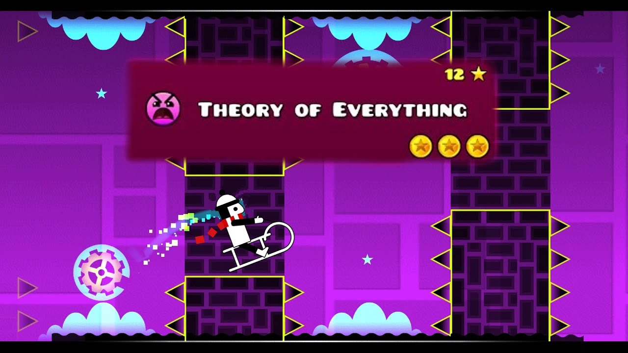 Theory Of Everything From Geometry Dash - Line Rider - YouTube