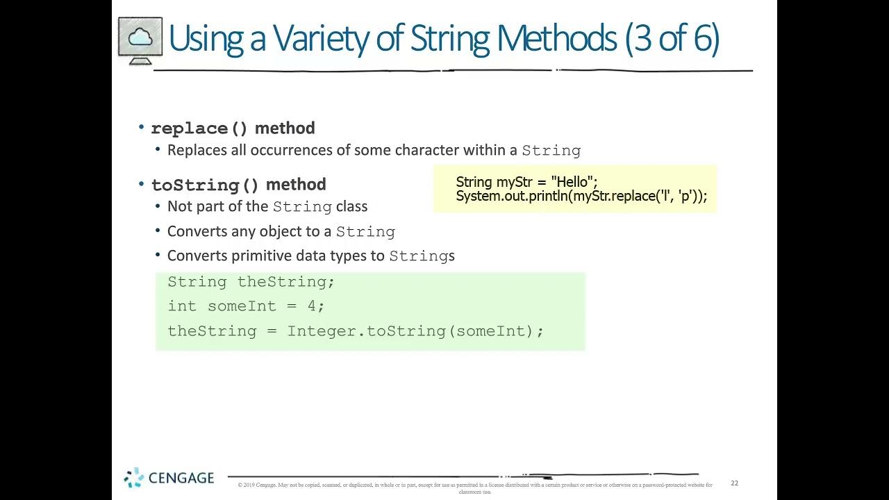 Troy CS2265 Java Week 4 chapter 7, Characters, String and String builder - YouTube