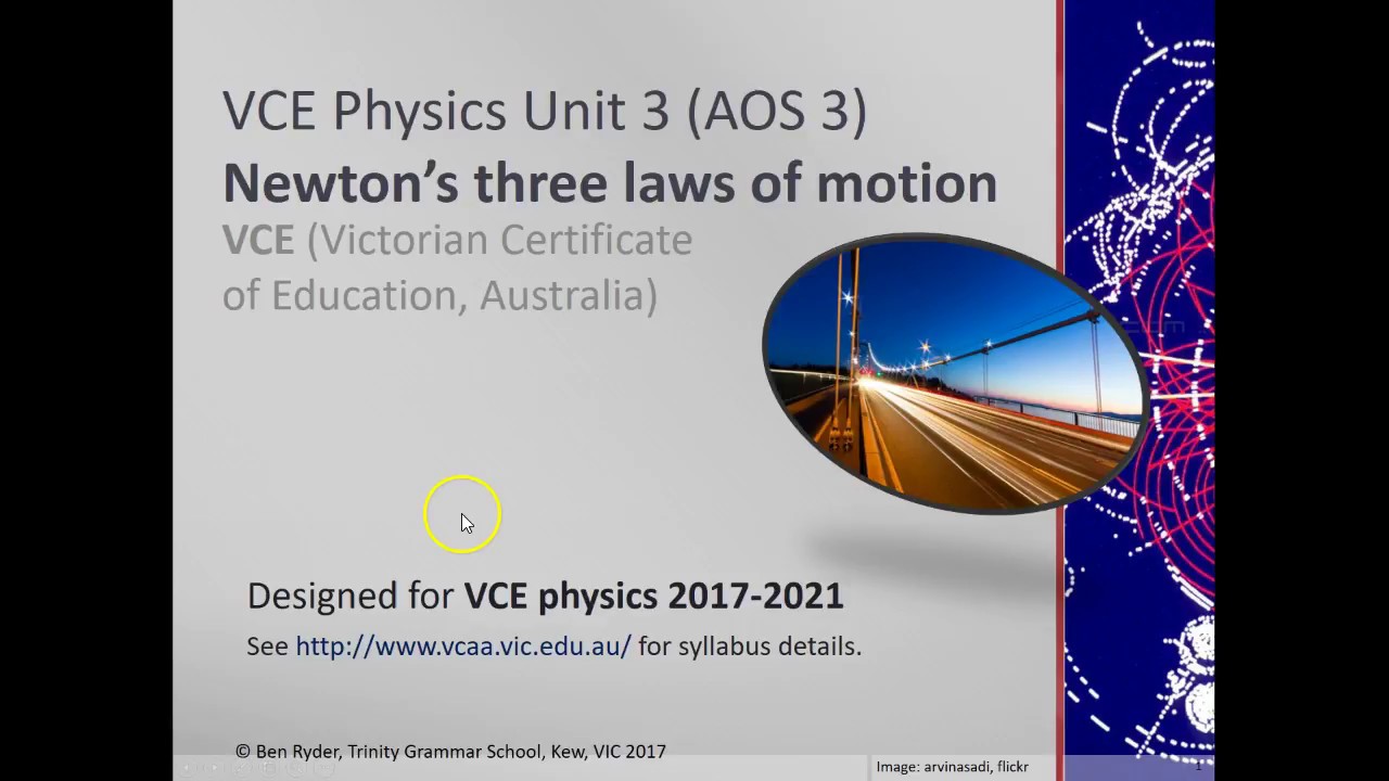 Newton's three laws of motion (VCE Physics unit 3) - YouTube