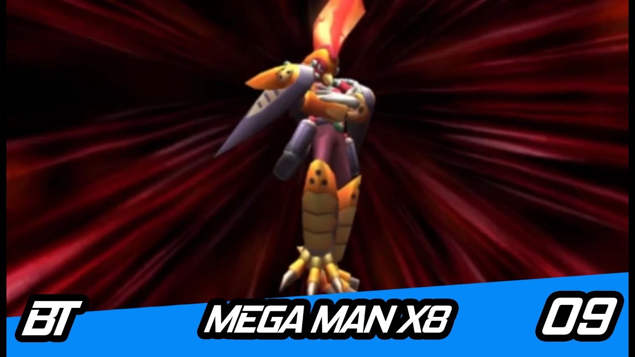 Mega Man X8 - Ep09 - Burn Rooster - YouTube