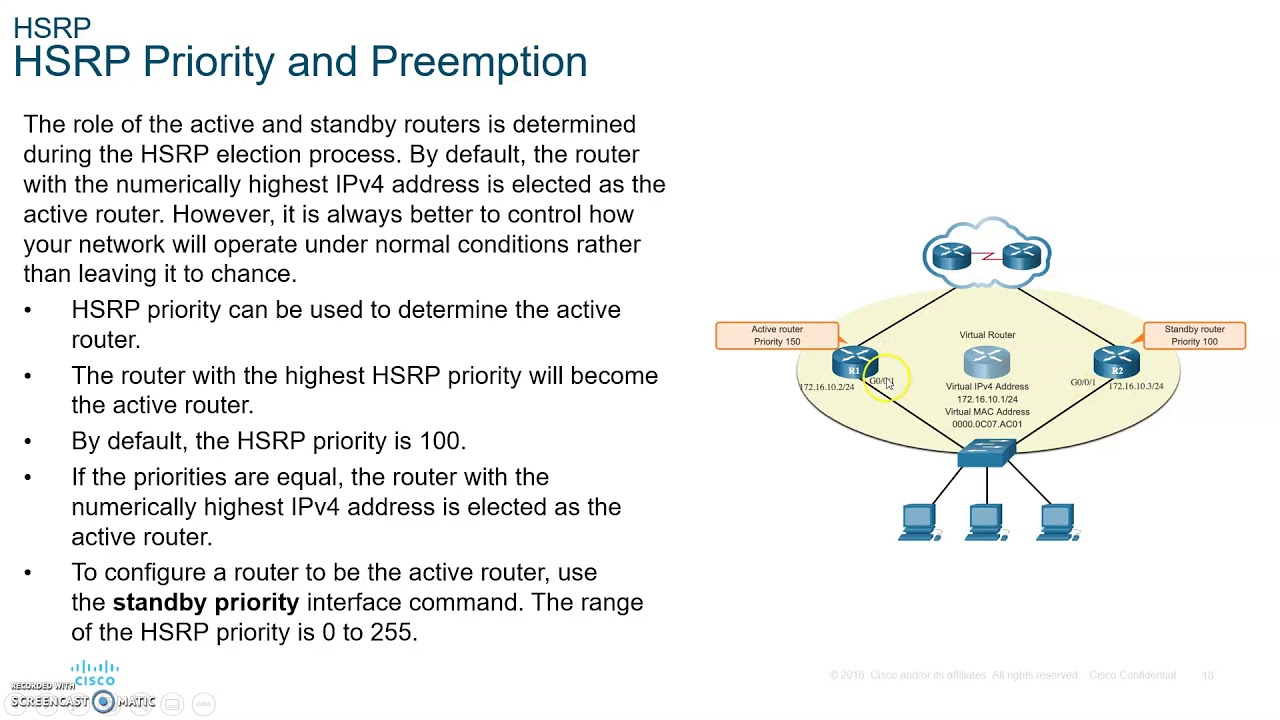 CCNA 7 SRWE Switching, Routing and Wireless Essentials- Module 9 FHRP ...