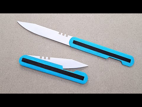 KAĞITTAN SUSTALI BIÇAK YAPIMI - ( How to Make a Paper Knife )