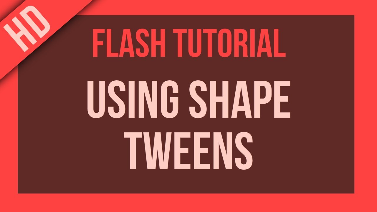 Flash Tutorial: Using Shape Tweens - YouTube