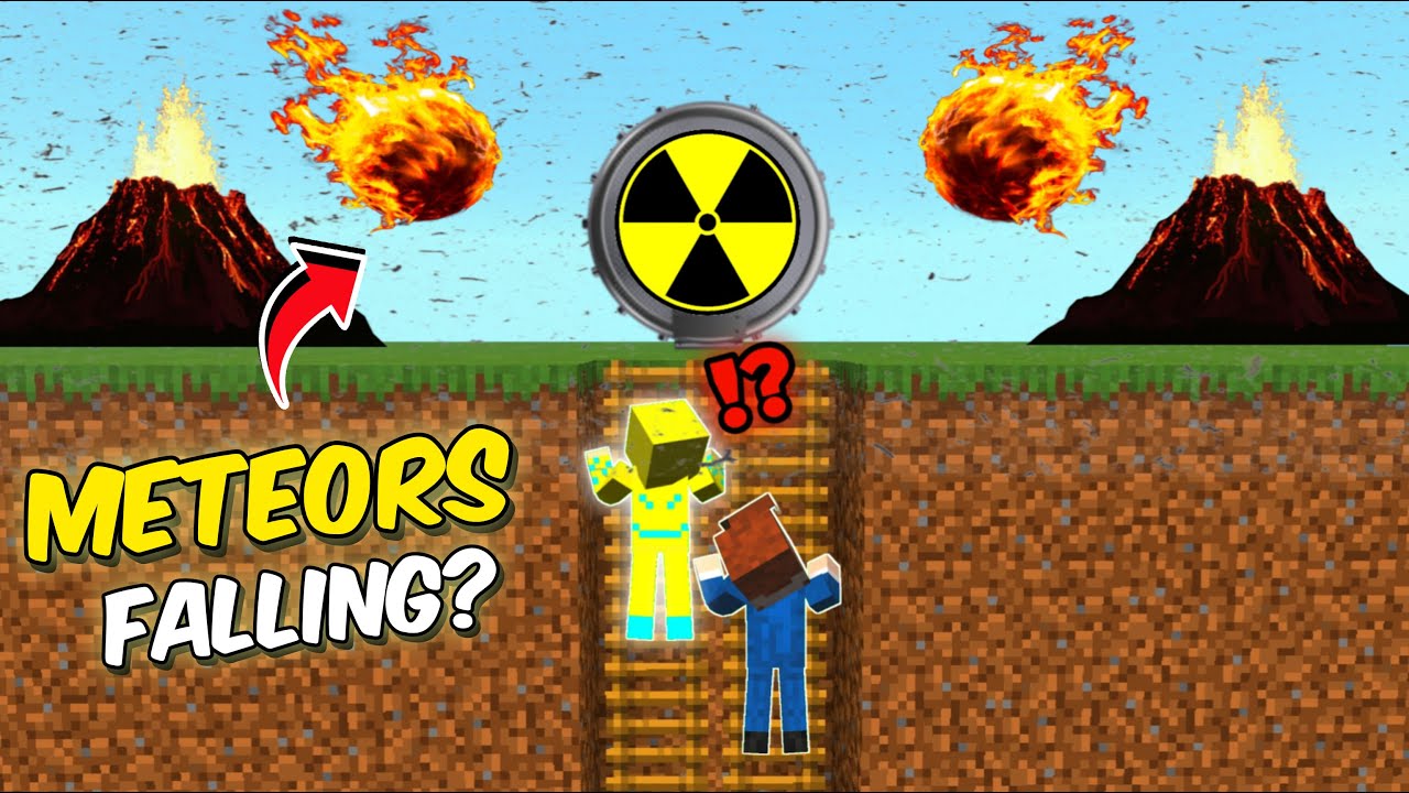 We Created Bunker To Survive A METEOR Hit! - YouTube