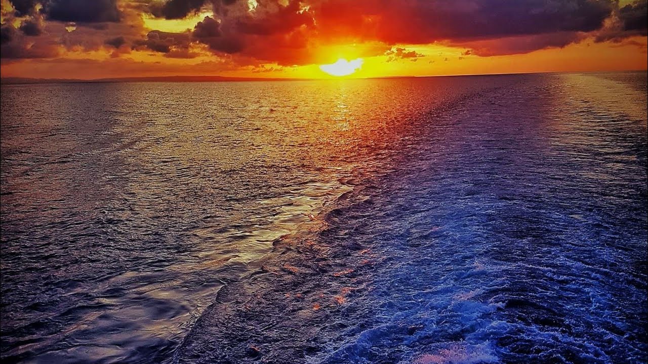 pemandangan sunset dari kapal ||part 3 - YouTube