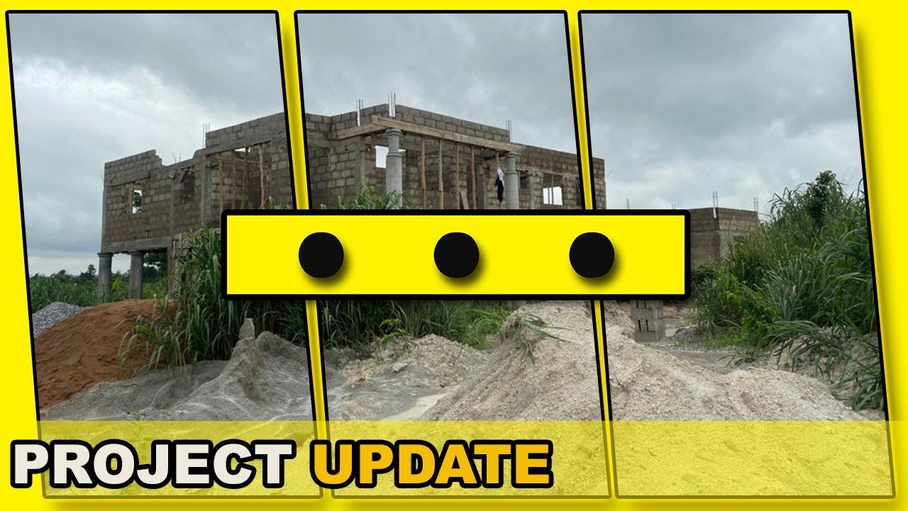 BUILDING IN GHANA 2022 | BLOCK LAYING FOR FIRST FLOOR - Project update ...