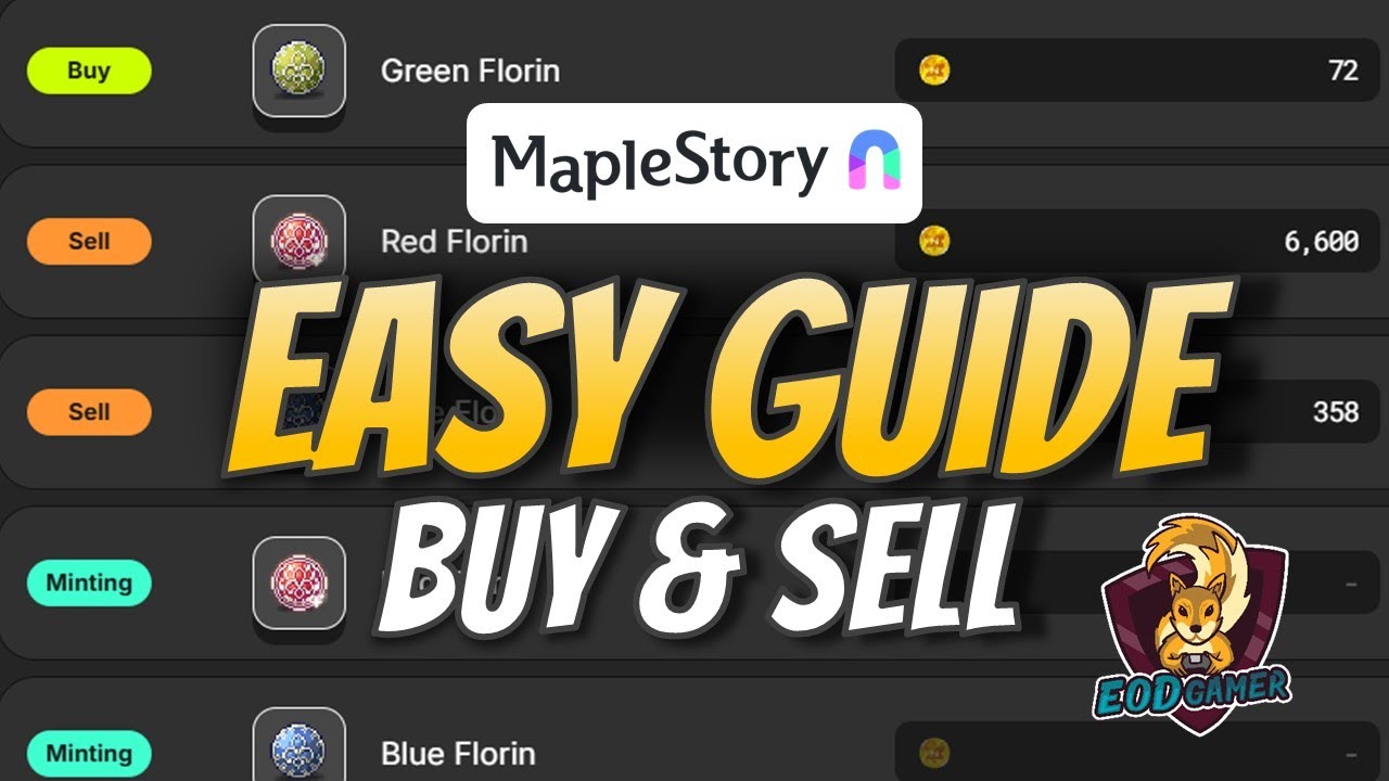 How to Buy, Sell & Mint Items in Maplestory N | MSU Marketplace Guide ...