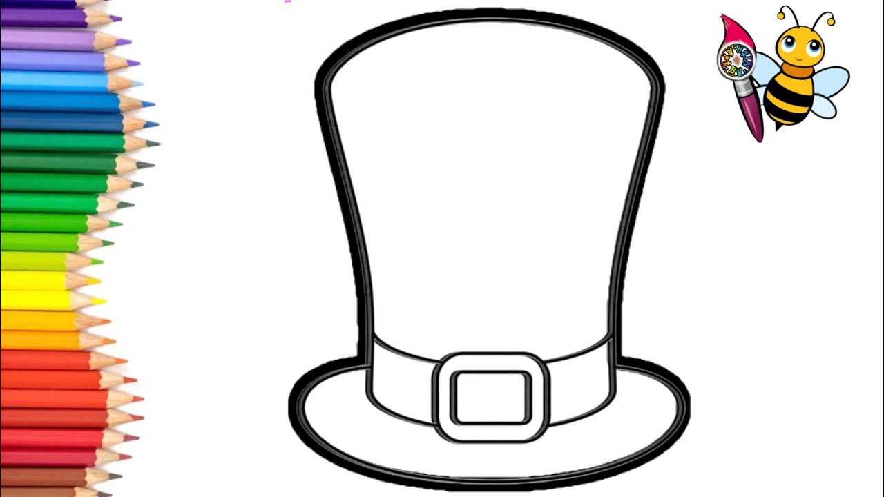 🎩 How to Draw and Colour a Hat | Easy Hat Drawing for Kids - YouTube