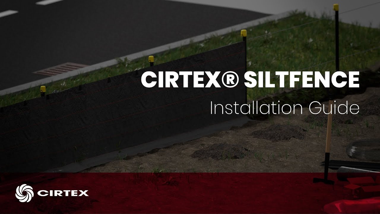 How to build a Silt Fence - Installation Guide - YouTube