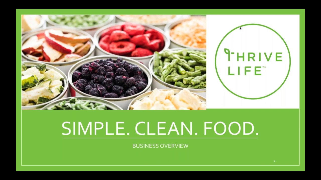 Thrive Life Business Overview - YouTube