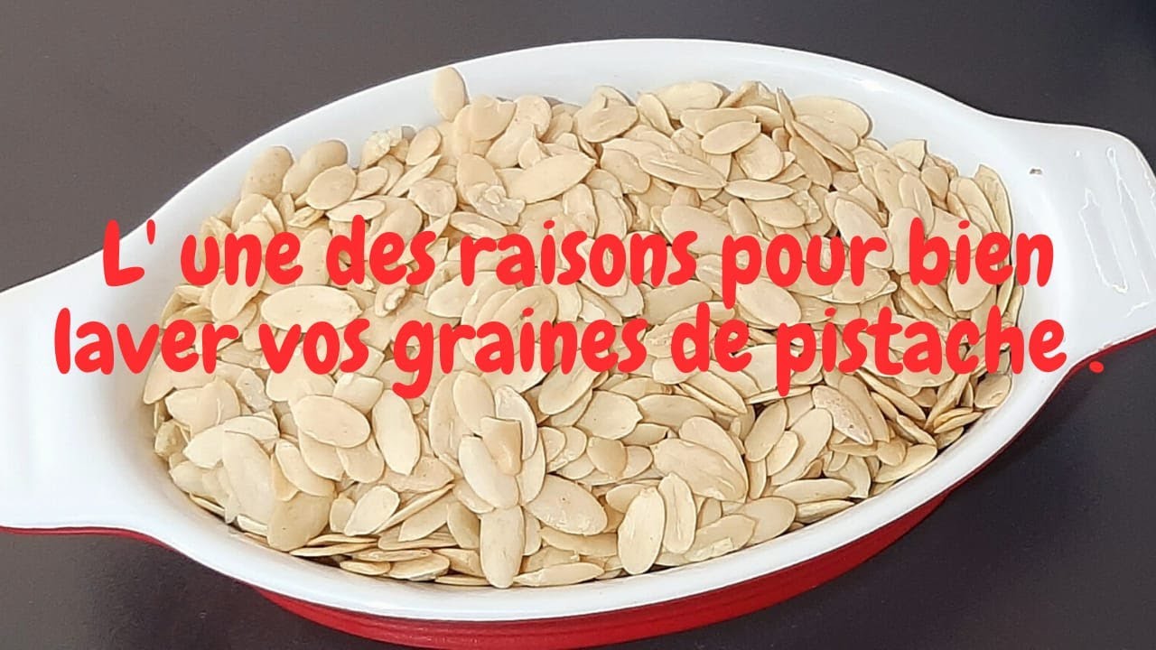 Lavez vos graines de pistaches avant de les écraser. - YouTube