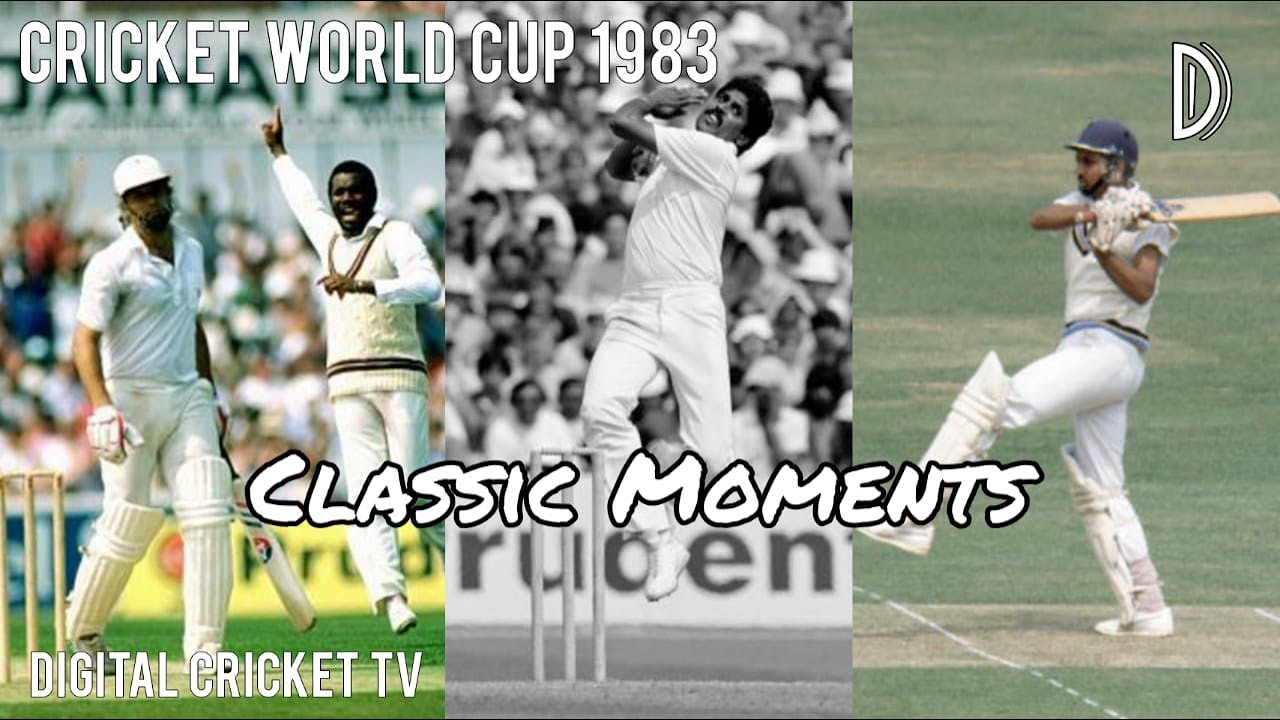 CRICKET WORLD CUP - 1983 / Classic Moments / DIGITAL CRICKET TV - YouTube