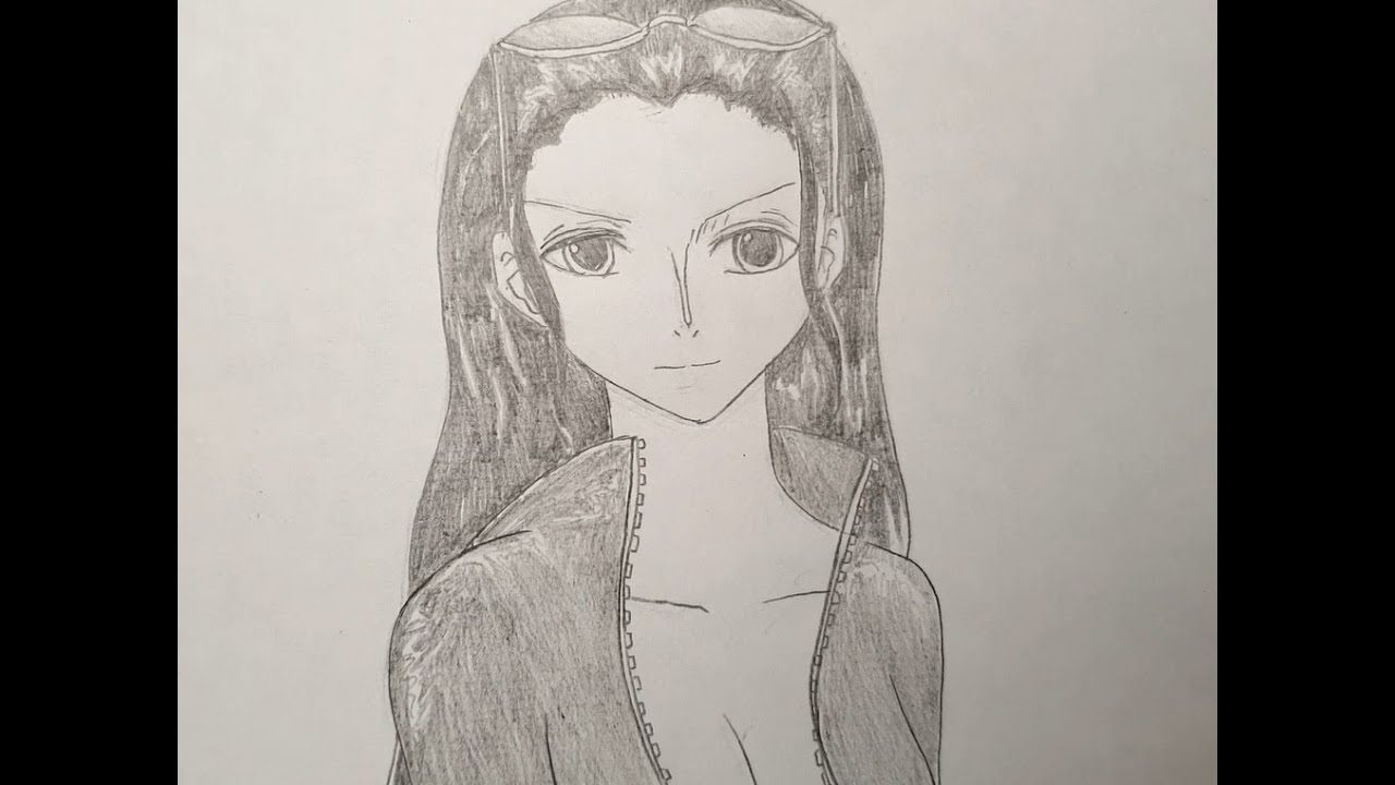 Easy drawing Nico Robin from One Piece - YouTube