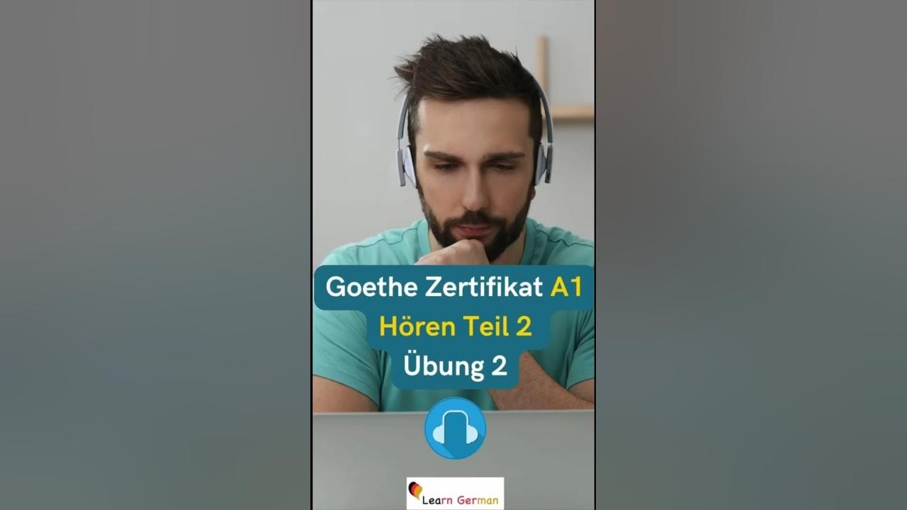 A1 Hören Teil 2 Übung 2 | Goethe Zertifikat/telc/Start Deutsch | Practice Material | # ...