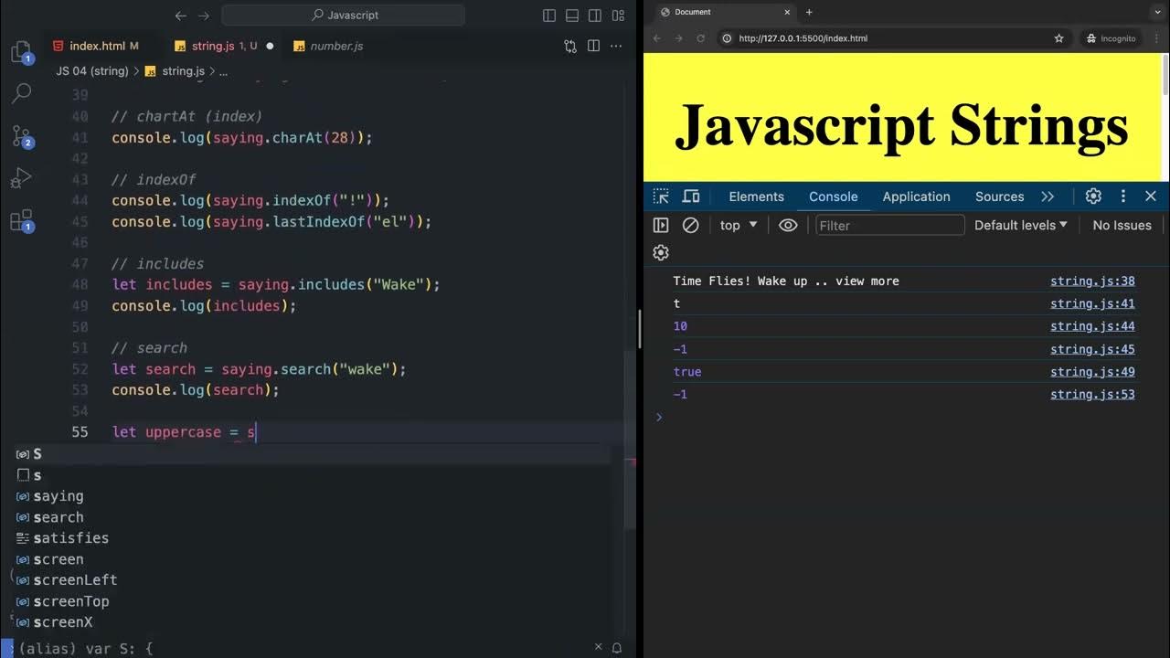 JavaScript Strings - YouTube