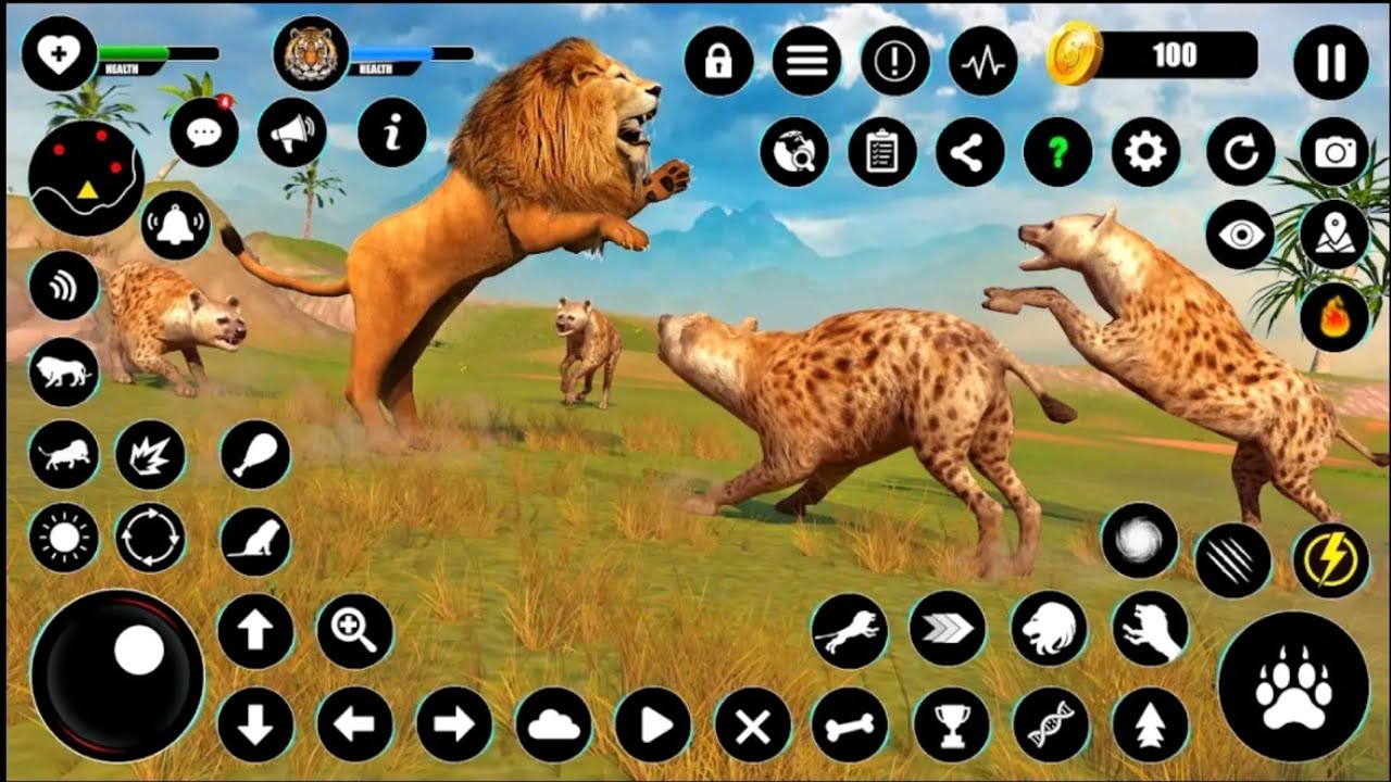 Lion Games Animal Simulator_Animal Racing Video_Animals Race Video_Kids ...