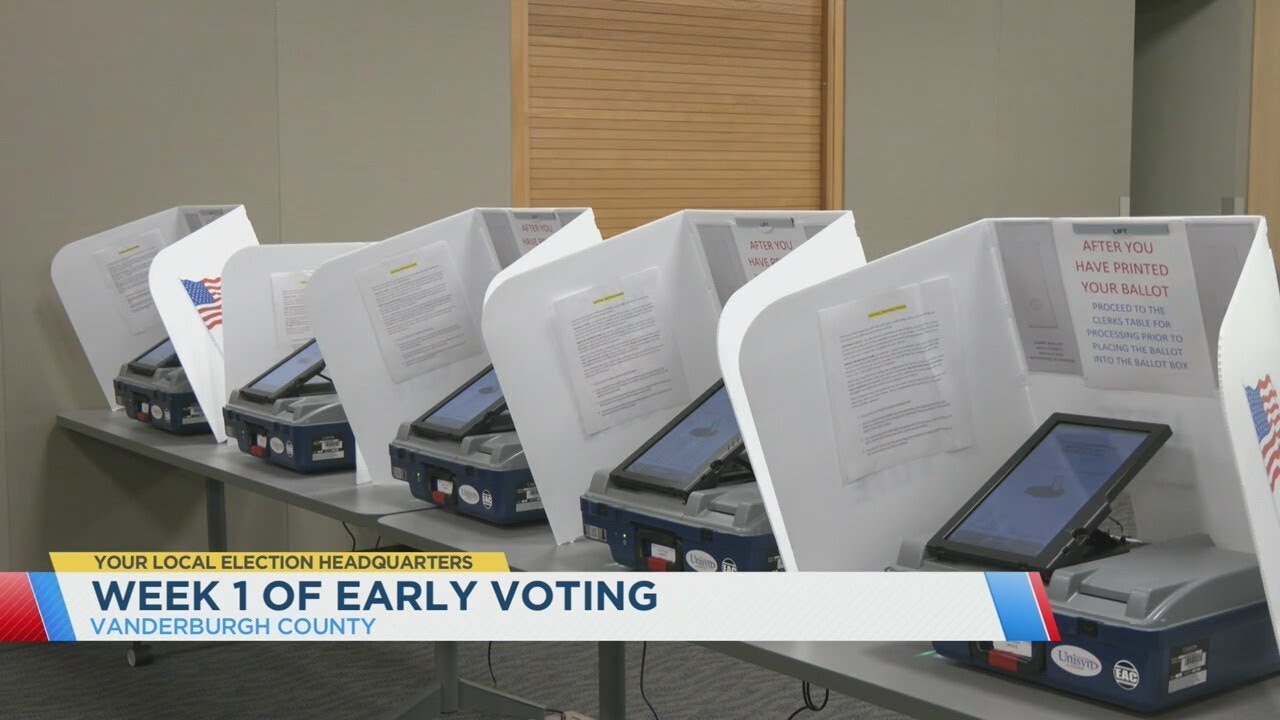 Vanderburgh County poll workers reflect on first week of early voting ...