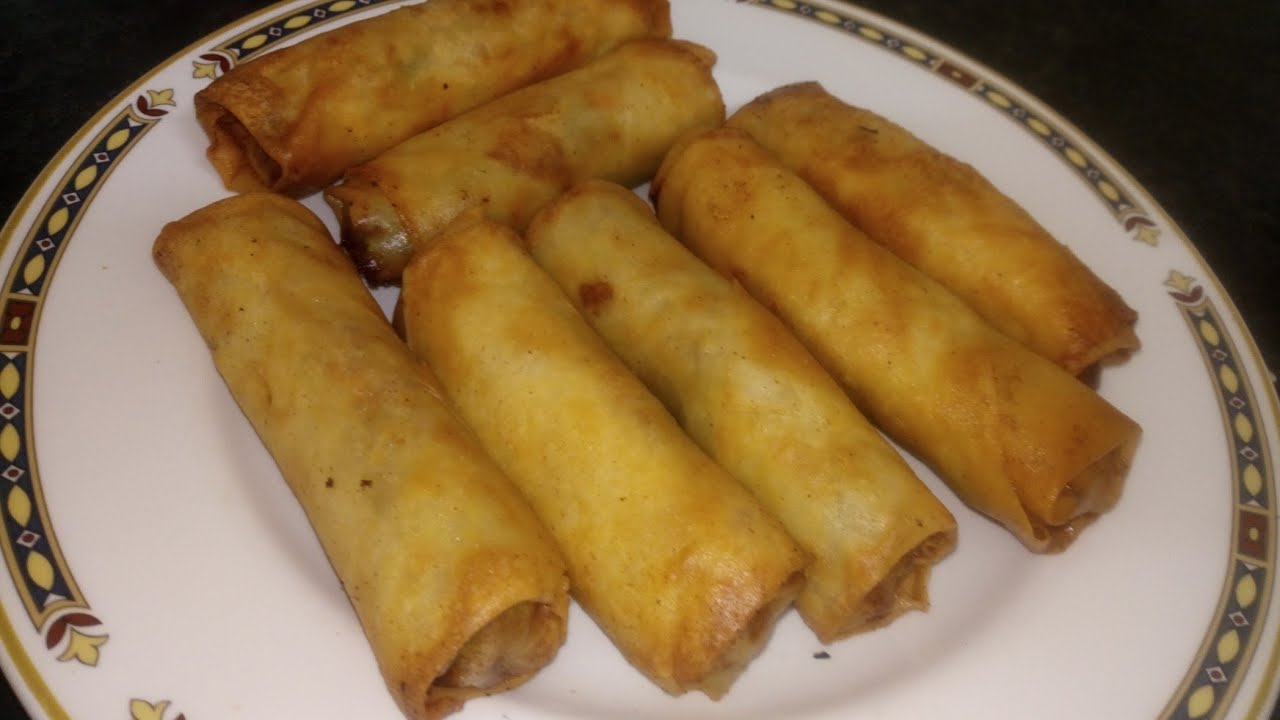 Chinese spring roll recipe - YouTube