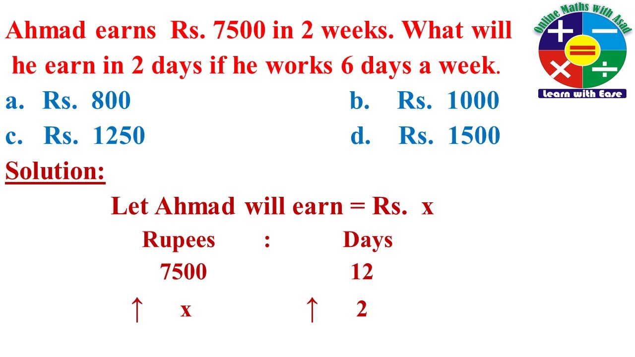 How to Solve Questions Related to Direct and Inverse Proportion | FPSC ...