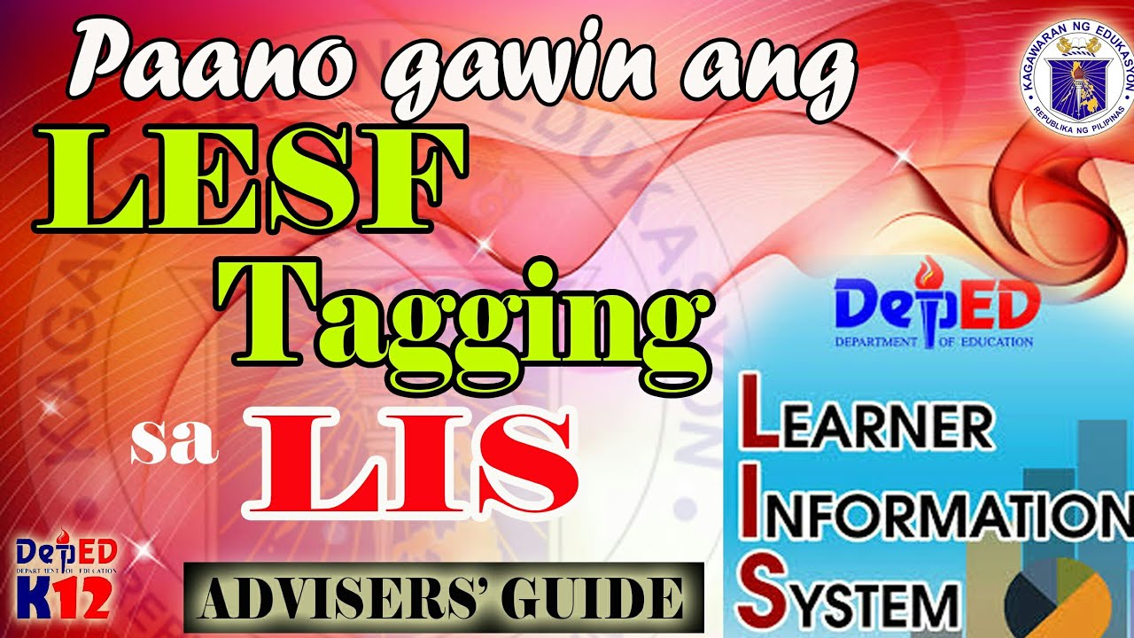 Paano Gawin ang LESF TAGGING sa LIS - YouTube