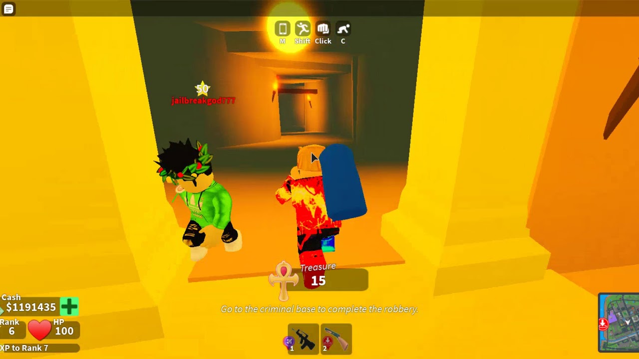 How to rob the pyramid in Mad City - YouTube
