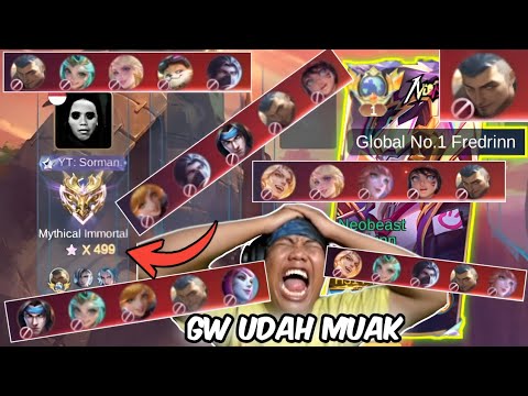 1 Star Menuju Mythic Immortal 500!! Tapi Full Di Ban😭(Solo Rank ...