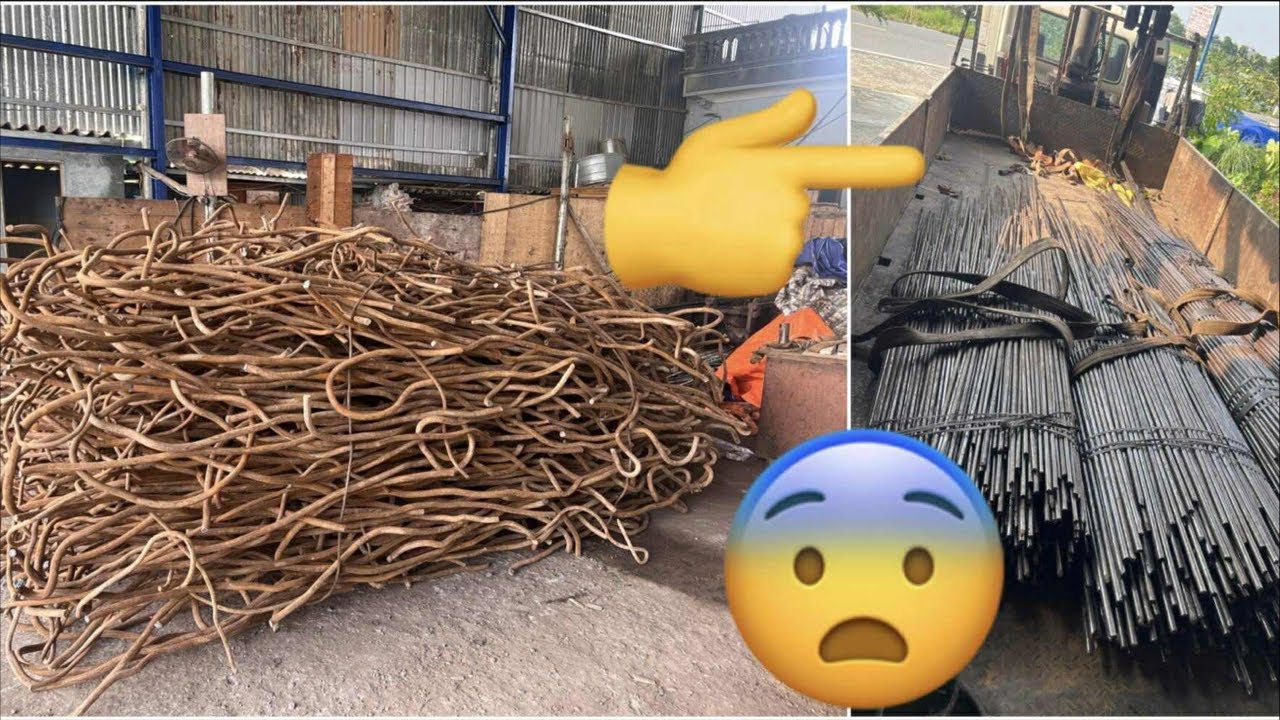 làm việc với máy cuốn sắt gỉ - working with rust roller - YouTube