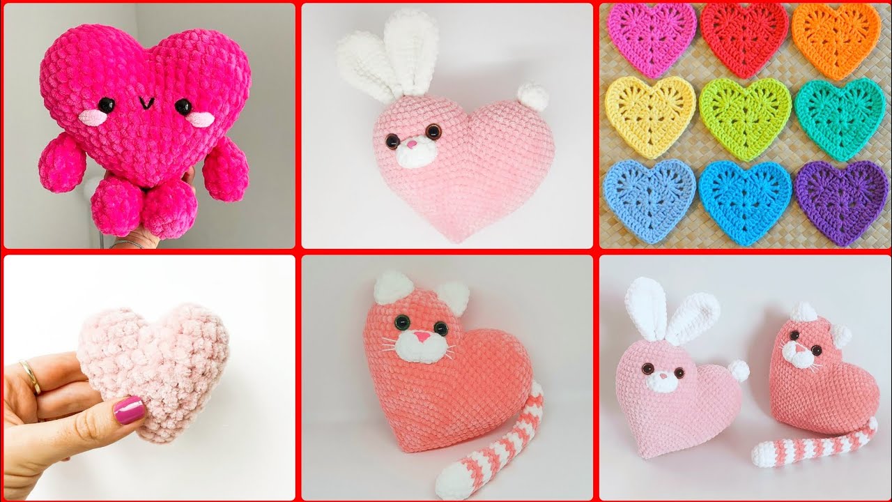 Free Crochet Heart pattern - YouTube