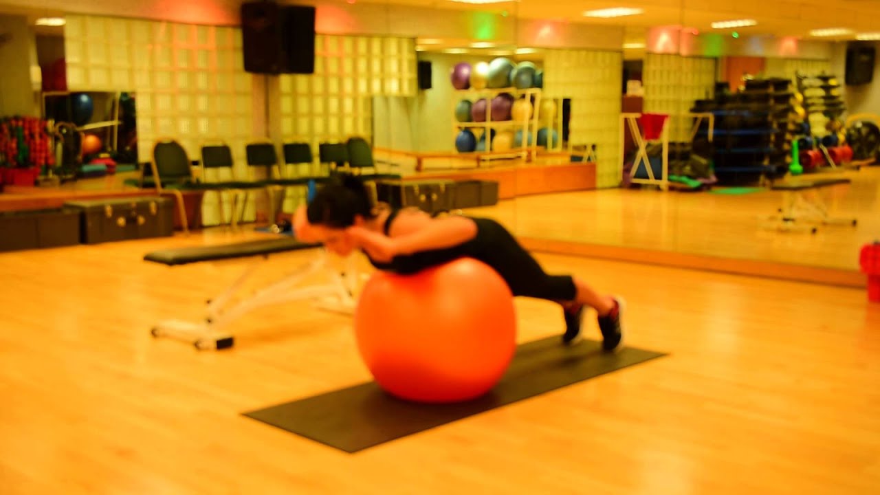 Stability Ball Back Extension - YouTube