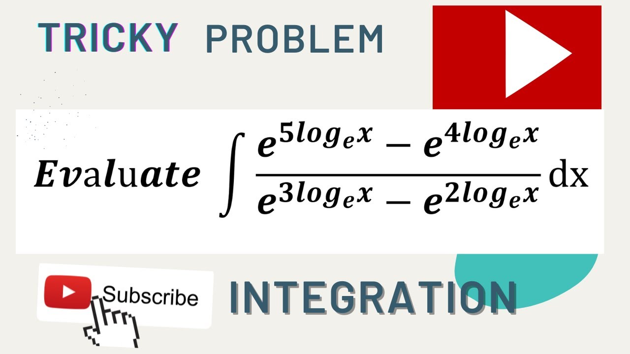 A tricky problem from integration. Are you able to solve it. - YouTube