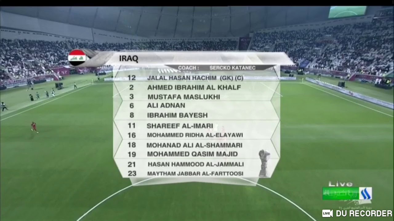 Iraq vs qatar live - YouTube