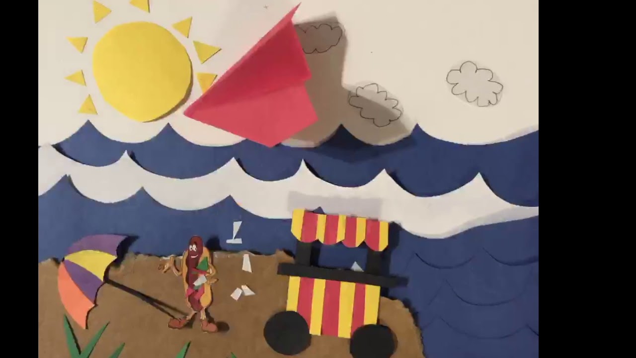 beach stop motion 3 - YouTube