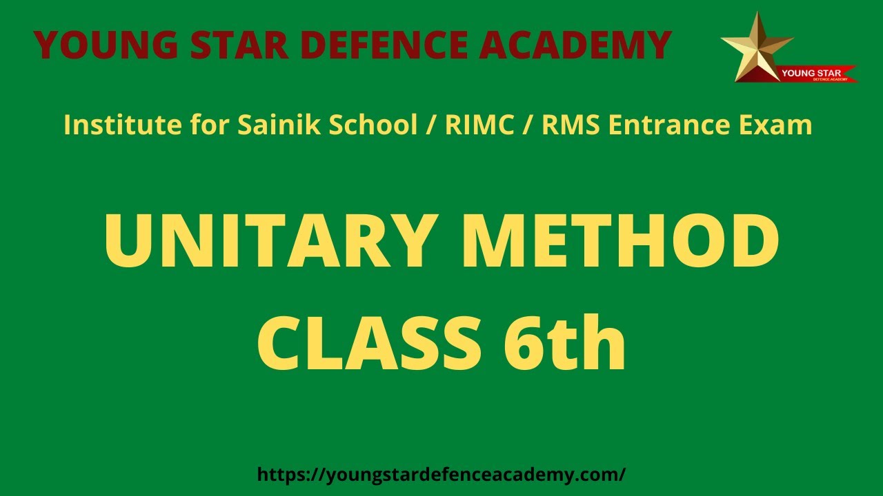 Unitary Method Class 6th - YouTube
