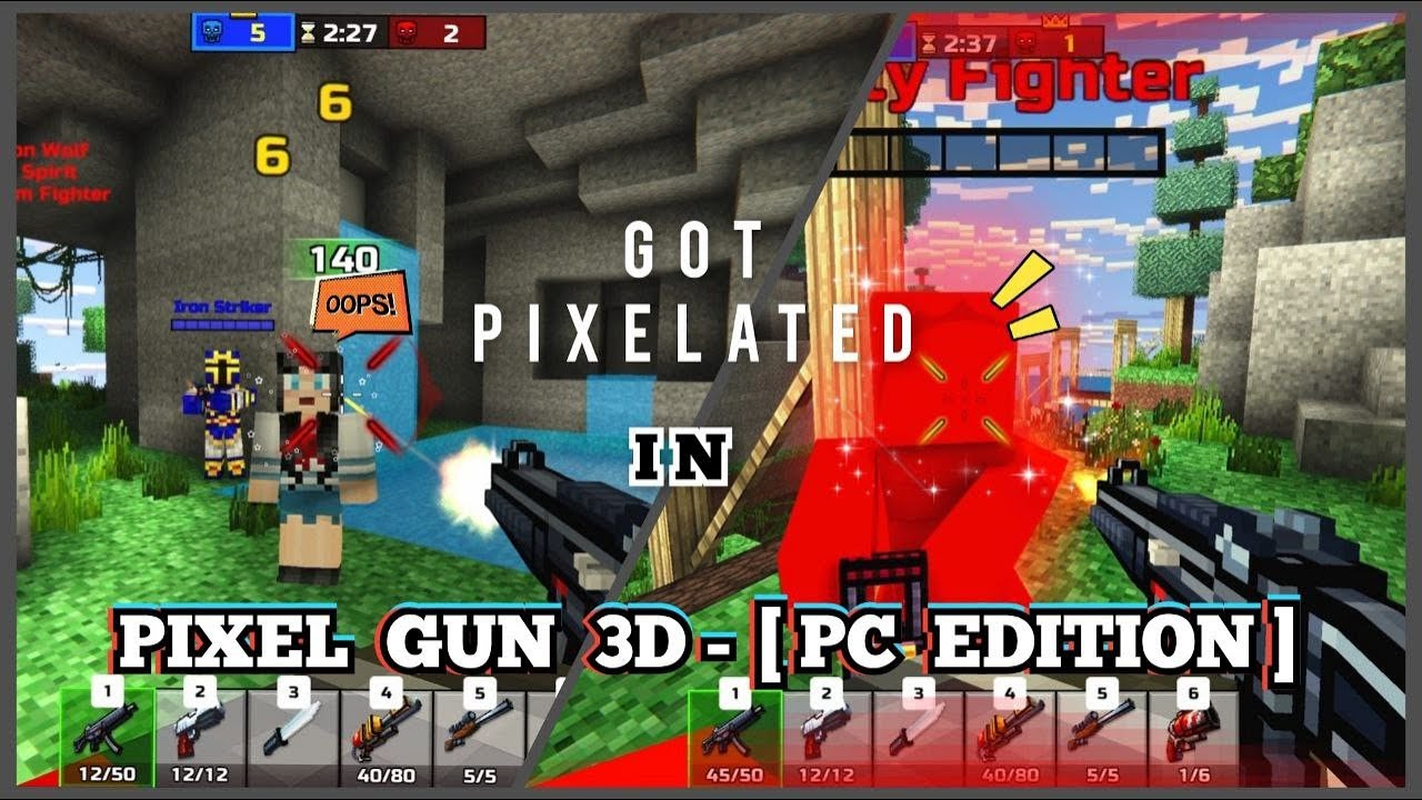 GOT PIXELATED IN PIXEL SHOTS | PIXEL GUN 3D PC EDITION | ACESTAR ...