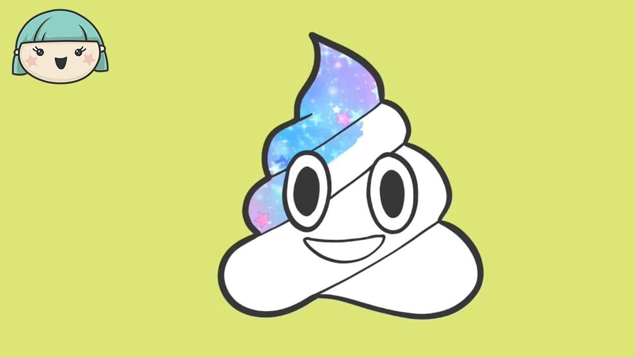 POOP EMOJI 💩 Drawing and Coloring for Kids - YouTube