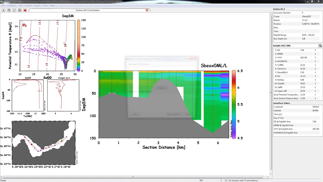 ODV: Converting units and using derived variables - YouTube