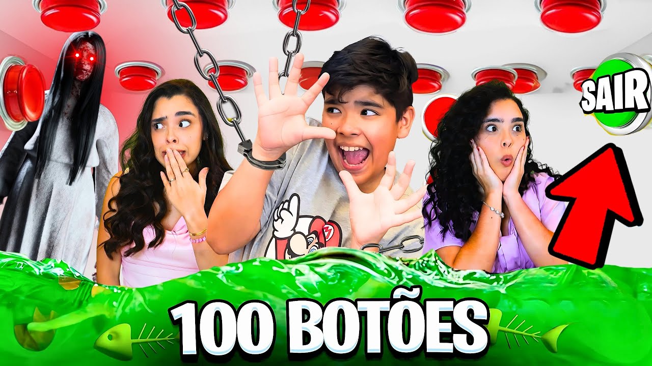100 BOTÕES MISTERIOSOS mas apenas 1 PODE ME SALVAR... - (Button Prison) - YouTube