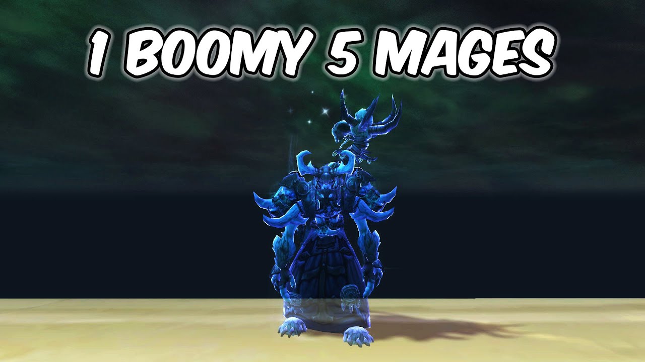 1 Boomy 5 Mages - Balance Druid PvP - WoW BFA 8.3 - YouTube
