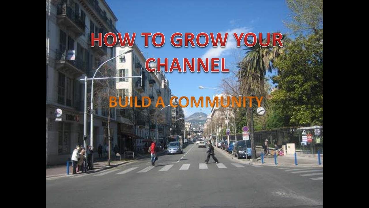 HOW TO GROW YOUR CHANNEL (BUILD A COMMUNITY) - YouTube