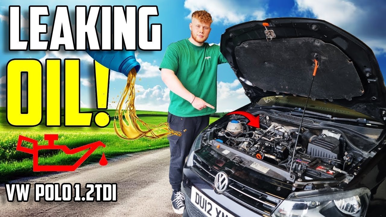 OIL LEAKS EVERYWHERE CAN WE FIX THE LEAKING ENGINE ON THIS WRECKED VW ...