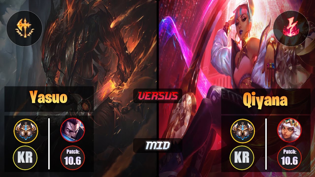 Challenger YASUO [Conqueror] (Mid) VS QIYANA - Challenger KR Patch 10.6 ...