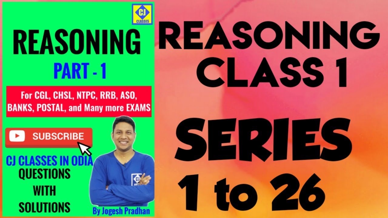 #REASONING CLASS 1 OF REASONING BOOK 1 || FOR ALL GOVT EXAM || BY ...
