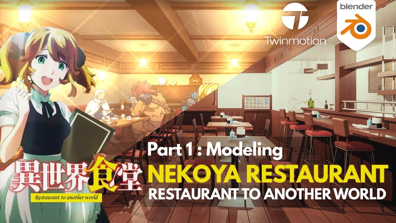 Membuat Restoran Nekoya | Blender & Twinmotion Tutorial Part 1 ...