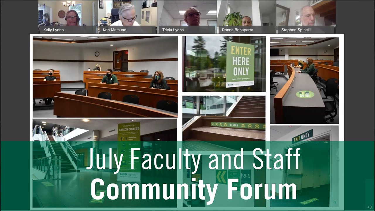 July Faculty and Staff Community Forum - YouTube