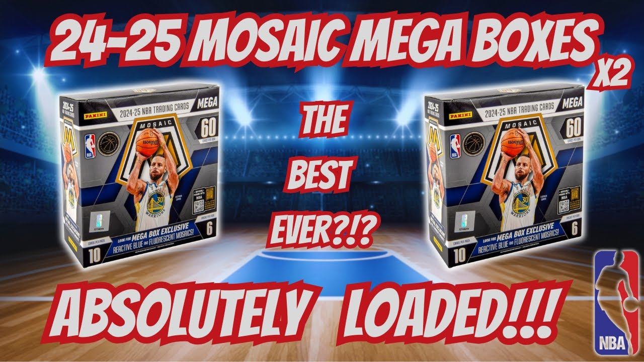 🏆THE BEST EVER?!?🏆2024-25 Mosaic Mega Boxes are absolutely Loaded ...