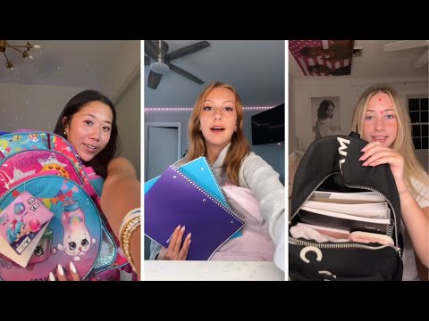 Pack My Backpack With Me | TikTok Compilation 19